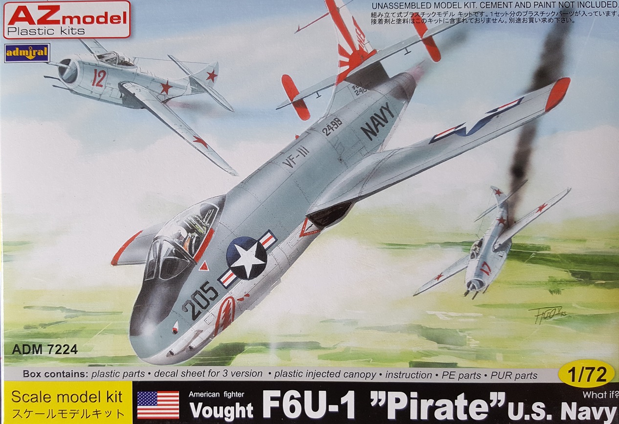 Сборная модель Vought F6U -1 Pirate US Navy лучшая цена!