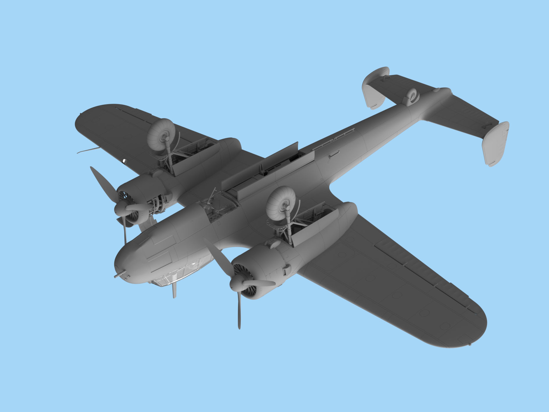 Сборная модель Немецкий ночной истребитель Dornier Do 17Z-7