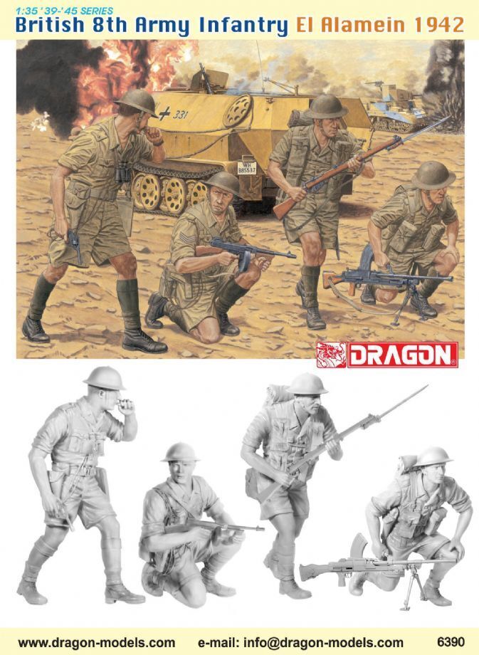 Сборная модель BRITISH 8th ARMY INFANTRY, EL ALAMEIN 1942 лучшая цена!