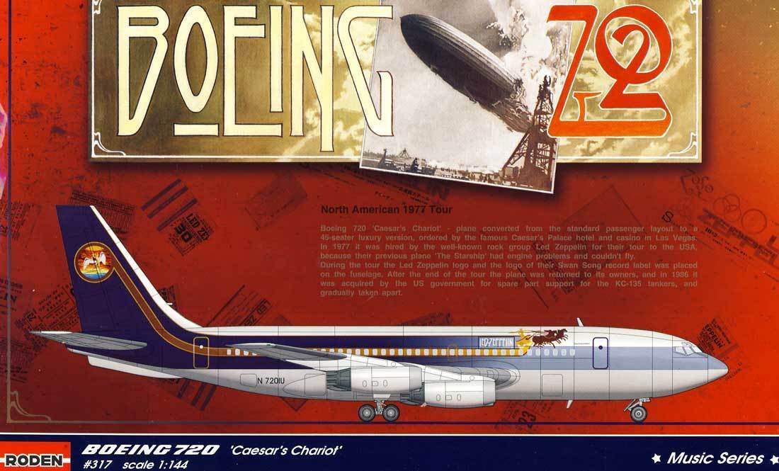 Сборная модель Boeing 720 Caesars Chariot Music Series