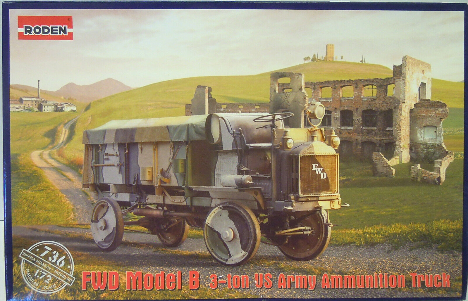 Сборная модель FWD Model B 3-тонный грузовик с боеприпасами армии США