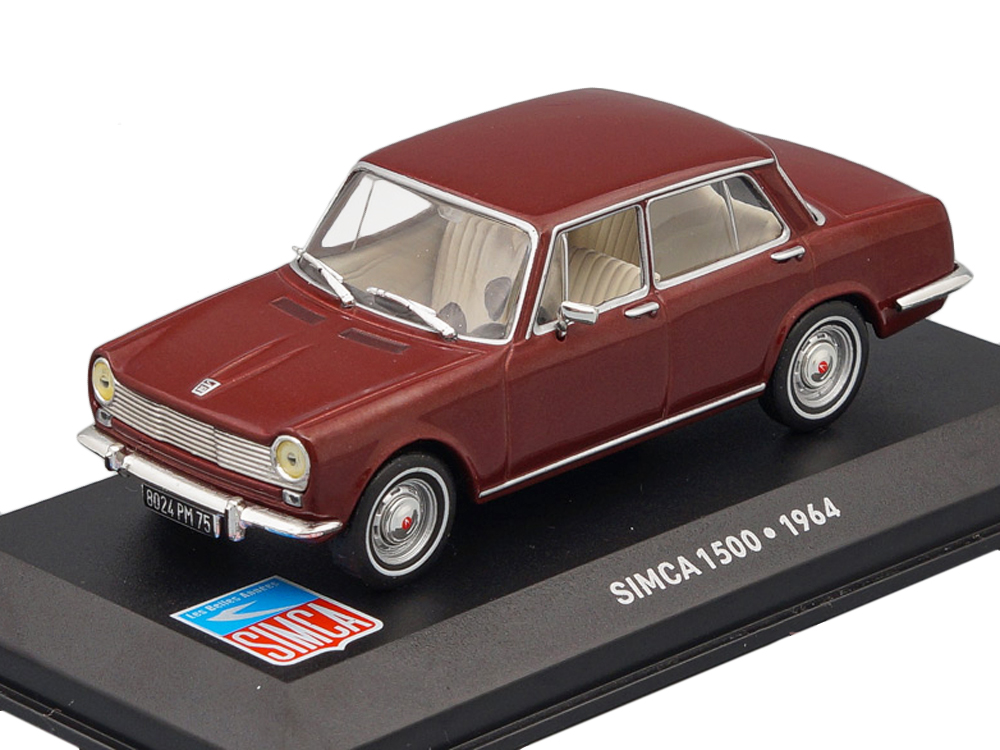 Масштабная модель Simca 1500 1964 бордовый