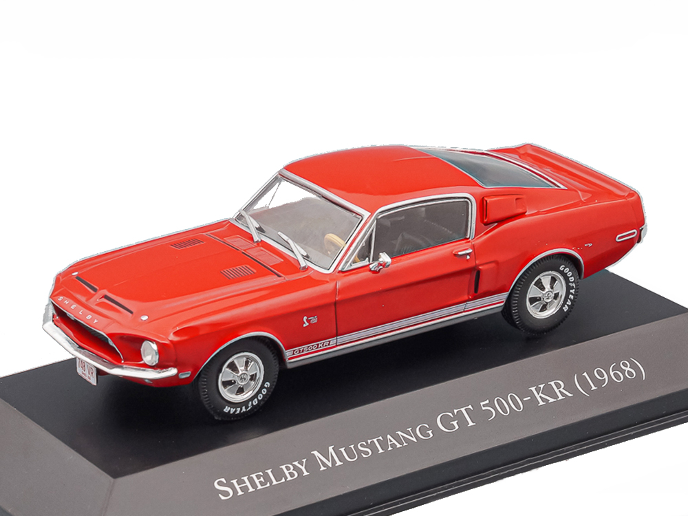Масштабная модель Ford Mustang Shelby GT500 KR 1968 красный лучшая цена!