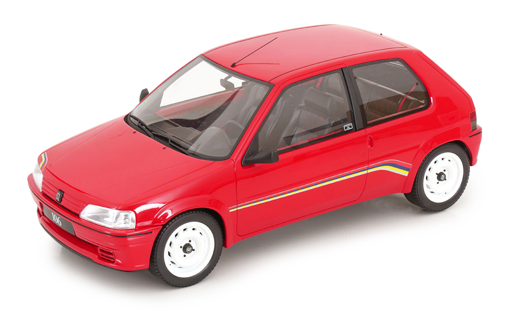 Масштабная модель Peugeot 106 MK1 Rally 1993 красный