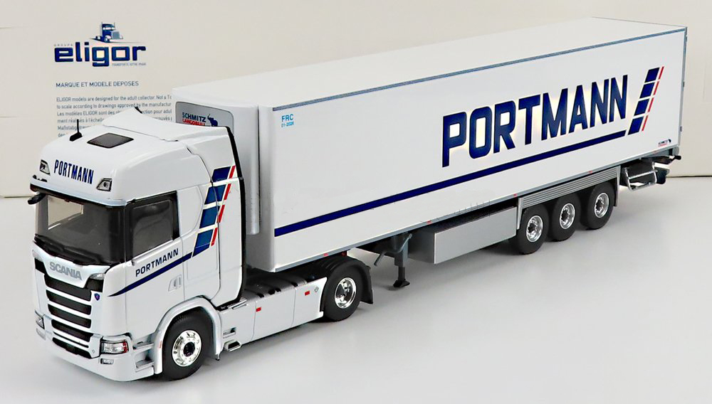 Масштабная модель Scania S500 V8 тягач с полуприцепом-рефрижератором ...