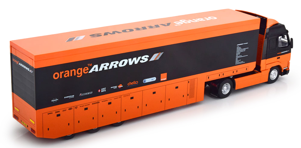 Масштабная модель Volvo FH12 Arrows F1 Team оранжевый с черным лучшая цена!