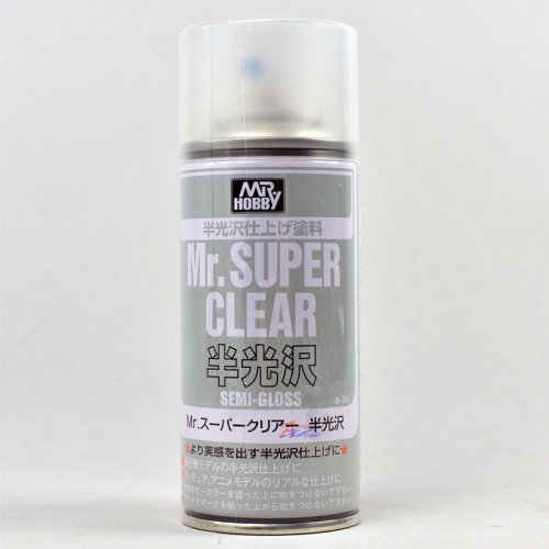 Краски для сборных моделей Лак Mr.Super Clear - Semi gloss Spray