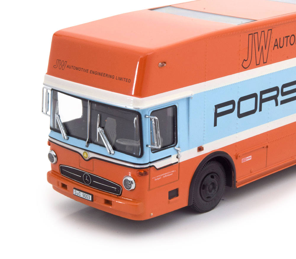 Масштабная модель Mercedes-Benz O317 Porsche race transporter Gulf ...