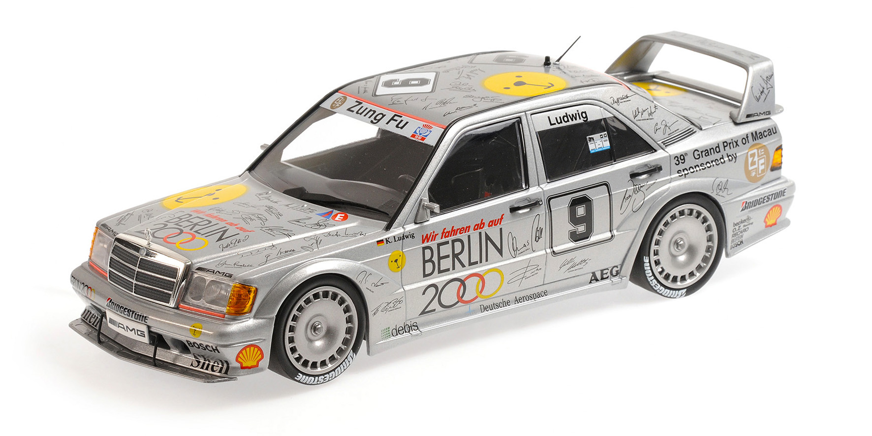 Масштабная модель Mercedes-Benz 190E 2.5-16 EVO II W201 Zung Fu Klaus ...